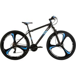 WYLD Mountainbike &raquo;Mountainbike Hardtail 29'' Sharp Schwarz-Blau 21 G&auml;nge&laquo; 21 Gang Kettenschaltung schwarz+schwarz