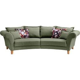 Home Affaire Big-Sofa »Tassilo geschwungene Formensprache, bequem, Mega Sofa, Breite 350cm« grün