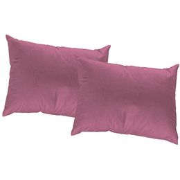 WIRTH Dekokissen Kissenhülle ohne Füllung, 2 Stück violett + unifarben Obermaterial: 60% Polyester, 40% Polyacryl B/L: 50 cm x 50 cm