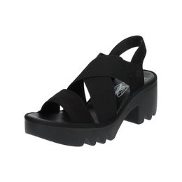 Fly London Riemchensandale »Sandalen Leder« Schwarz 35 35 Verschluss: Schlupfschuh