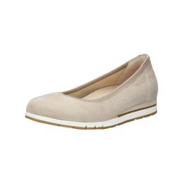 Gabor COMFORT Ballerina »Ballerinas Veloursleder« Creme 43 43 Verschluss: Schlupfschuh