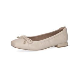 Caprice Ballerina »Ballerinas Leder« Beige 37 37 Verschluss: Schlupfschuh