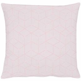 Apelt Dekokissen »7901 Uni Fleck« Kissenhülle ohne Füllung, 1 Stück rosé + gemustert unifarben Obermaterial: 75% Polyester, 25% Viskose B/L: 40...