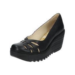 Fly London Keilpumps »Pumps Leder« Schwarz 38 38 Absatzform: flach
