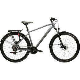 KROSS Mountainbike &raquo;Hexagon 2.0 EQ&laquo; 21 Gang Shimano ALTUS M310 Schaltwerk Kettenschaltung grau+schwarz