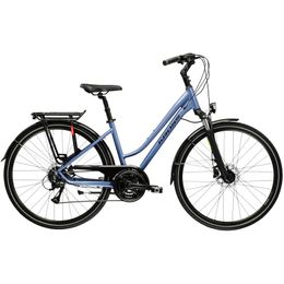 KROSS Trekkingrad »Trans 4.0« 24 Gang Shimano ACERA M3020 Schaltwerk Kettenschaltung blau+schwarz