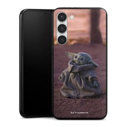 DeinDesign Galaxy S23+ Handy Silikon H&uuml;lle Case schwarz Handyh&uuml;lle The Child Star Wars Baby Yoda