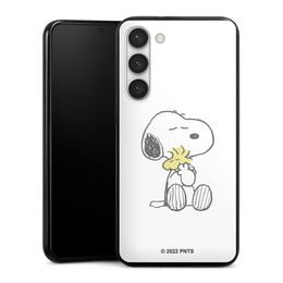DeinDesign Galaxy S23+ Handy Silikon H&uuml;lle Case schwarz Handyh&uuml;lle Snoopy Love Peanuts