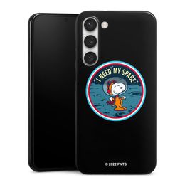 DeinDesign Galaxy S23+ Handy Silikon H&uuml;lle Case schwarz Handyh&uuml;lle Peanuts Weltall Snoopy