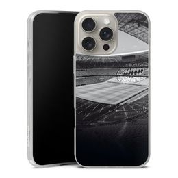 DeinDesign iPhone 16 Pro Max Handy Silikon H&uuml;lle Case transparent Handyh&uuml;lle Stadium Fcb Fc Bayern M&uuml;nchen Silikon Case