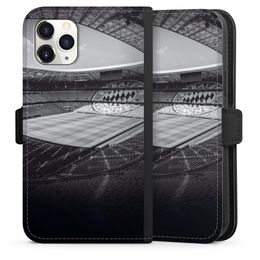 DeinDesign iPhone 11 Pro Handy Klapph&uuml;lle Handyh&uuml;lle aus Kunst Leder schwarz Flip Case Stadium Fcb Fc Bayern M&uuml;nchen Sideflip mit Lasche