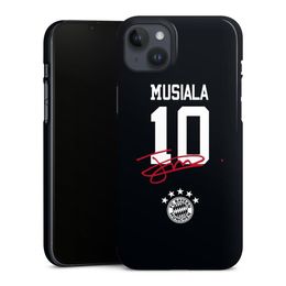 DeinDesign iPhone 14 Plus Handy Premium Case Smartphone Handyh&uuml;lle Schutzh&uuml;lle gl&auml;nzend Jamal Musiala Fcb Fc Bayern M&uuml;nchen Premium Case