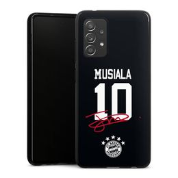 DeinDesign Galaxy A52s 5G Handy Silikon H&uuml;lle Case schwarz Handyh&uuml;lle Fcb Fc Bayern M&uuml;nchen Jamal Musiala