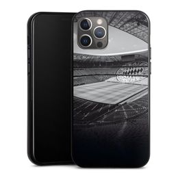 DeinDesign iPhone 12 Pro Handy Silikon H&uuml;lle Case schwarz Handyh&uuml;lle Stadium Fcb Fc Bayern M&uuml;nchen
