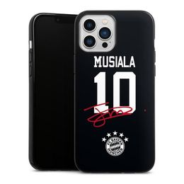 DeinDesign iPhone 13 Pro Max Handy Silikon H&uuml;lle Case schwarz Handyh&uuml;lle Jamal Musiala Fcb Fc Bayern M&uuml;nchen