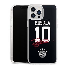 DeinDesign iPhone 13 Pro Max Handy Silikon H&uuml;lle Case transparent Handyh&uuml;lle Jamal Musiala Fcb Fc Bayern M&uuml;nchen Silikon Case
