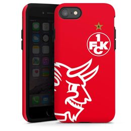 DeinDesign iPhone SE (2020) Handy Panzer Handyh&uuml;lle robuste Outdoor H&uuml;lle Schutzh&uuml;lle matt Devil Star 1. Fc Kaiserslautern Tough Case