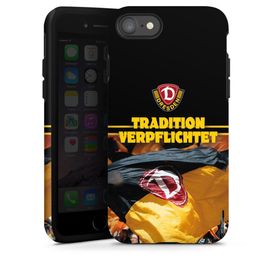 DeinDesign iPhone SE (2020) Handy Panzer Handyh&uuml;lle robuste Outdoor H&uuml;lle Schutzh&uuml;lle matt Sg Dynamo Dresden Merchandise Sgd Tough Case