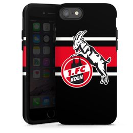 DeinDesign iPhone SE (2020) Handy Panzer Handyh&uuml;lle robuste Outdoor H&uuml;lle Schutzh&uuml;lle matt 1. Fc K&ouml;ln Logo Official Licensed Product Tough Case