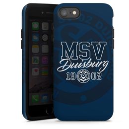 DeinDesign iPhone SE (2020) Handy Panzer Handyh&uuml;lle robuste Outdoor H&uuml;lle Schutzh&uuml;lle matt Msv Duisburg Merchandise Soccer Tough Case