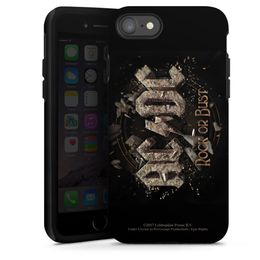 DeinDesign iPhone SE (2020) Handy Panzer Handyh&uuml;lle robuste Outdoor H&uuml;lle Schutzh&uuml;lle matt Rock Or Bust Official Licensed Product Acdc Tough Case