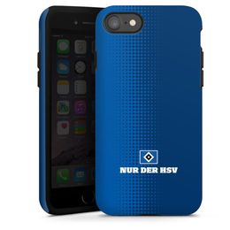 DeinDesign iPhone SE (2020) Handy Panzer Handyh&uuml;lle robuste Outdoor H&uuml;lle Schutzh&uuml;lle matt Hsv Logo Official Licensed Product Tough Case