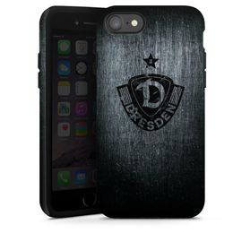 DeinDesign iPhone SE (2022) Handy Panzer Handyh&uuml;lle robuste Outdoor H&uuml;lle Schutzh&uuml;lle matt Sg Dynamo Dresden Official Licensed Product Vintage Tough Case