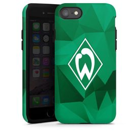 DeinDesign iPhone SE (2020) Handy Panzer Handyh&uuml;lle robuste Outdoor H&uuml;lle Schutzh&uuml;lle matt Official Licensed Product Camouflage Sv Werder Bremen Tough Case