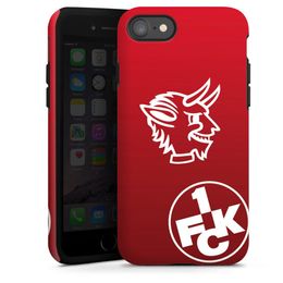 DeinDesign iPhone SE (2020) Handy Panzer Handyh&uuml;lle robuste Outdoor H&uuml;lle Schutzh&uuml;lle matt 1. Fc Kaiserslautern Official Licensed Product Devil Tough Case