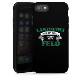 DeinDesign iPhone SE (2022) Handy Panzer Handyh&uuml;lle robuste Outdoor H&uuml;lle Schutzh&uuml;lle matt Tractor Farmer Wisdom Tough Case