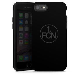 DeinDesign iPhone SE (2020) Handy Panzer Handyh&uuml;lle robuste Outdoor H&uuml;lle Schutzh&uuml;lle matt 1. Fc N&uuml;rnberg Logo 1. Fcn Tough Case