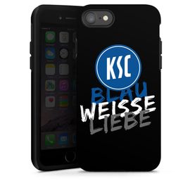 DeinDesign iPhone SE (2020) Handy Panzer Handyh&uuml;lle robuste Outdoor H&uuml;lle Schutzh&uuml;lle matt Ksc Official Licensed Product Karlsruher Sc Tough Case