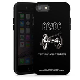 DeinDesign iPhone SE (2022) Handy Panzer Handyh&uuml;lle robuste Outdoor H&uuml;lle Schutzh&uuml;lle matt Music Acdc Merchandise Tough Case