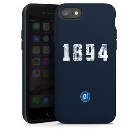 DeinDesign iPhone SE (2020) Handy Panzer Handyh&uuml;lle robuste Outdoor H&uuml;lle Schutzh&uuml;lle matt Ksc Karlsruher Sc Bundesliga Tough Case