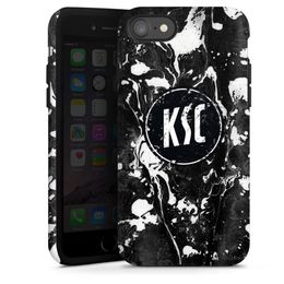 DeinDesign iPhone SE (2020) Handy Panzer Handyh&uuml;lle robuste Outdoor H&uuml;lle Schutzh&uuml;lle matt Official Licensed Product Ksc Karlsruher Sc Tough Case