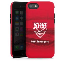 DeinDesign iPhone SE (2022) Handy Panzer Handyh&uuml;lle robuste Outdoor H&uuml;lle Schutzh&uuml;lle matt Stadium Vfb Stuttgart Official Licensed Product Tough Case