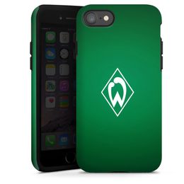 DeinDesign iPhone SE (2020) Handy Panzer Handyh&uuml;lle robuste Outdoor H&uuml;lle Schutzh&uuml;lle matt Logo Merchandise Sv Werder Bremen Tough Case