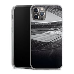 DeinDesign iPhone 12 Pro Max Handy Silikon H&uuml;lle Case transparent Handyh&uuml;lle Stadium Fcb Fc Bayern M&uuml;nchen Silikon Case