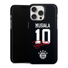 DeinDesign iPhone 15 Pro Max Handy Premium Case Smartphone Handyh&uuml;lle Schutzh&uuml;lle gl&auml;nzend Jamal Musiala Fcb Fc Bayern M&uuml;nchen Premium Case
