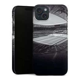 DeinDesign iPhone 15 Plus Handy Premium Case Smartphone Handyh&uuml;lle Schutzh&uuml;lle gl&auml;nzend Stadium Fcb Fc Bayern M&uuml;nchen Premium Case