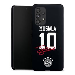 DeinDesign Galaxy A53 5G Handy Premium Case Smartphone Handyh&uuml;lle Schutzh&uuml;lle matt Fcb Jamal Musiala Fc Bayern M&uuml;nchen Premium Case