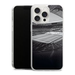 DeinDesign iPhone 15 Pro Max Handy Silikon H&uuml;lle Case transparent Handyh&uuml;lle Stadium Fcb Fc Bayern M&uuml;nchen Silikon Case