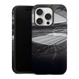 DeinDesign iPhone 15 Pro Handy Panzer Handyh&uuml;lle robuste Outdoor H&uuml;lle Schutzh&uuml;lle matt Stadium Fcb Fc Bayern M&uuml;nchen Tough Case