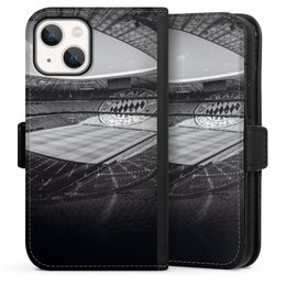DeinDesign Galaxy A51 Handy Klapph&uuml;lle Handyh&uuml;lle aus Kunst Leder schwarz Flip Case Stadium Fcb Fc Bayern M&uuml;nchen Sideflip mit Lasche