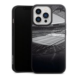 DeinDesign iPhone 13 Pro Handy Premium Silikon H&uuml;lle Handyh&uuml;lle schwarz Case Stadium Fcb Fc Bayern M&uuml;nchen Silikon Premium Case