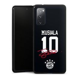 DeinDesign Galaxy S20 FE 5G Handy Silikon H&uuml;lle Case schwarz Handyh&uuml;lle Fcb Jamal Musiala Fc Bayern M&uuml;nchen