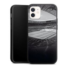 DeinDesign iPhone 12 mini Handy Premium Silikon H&uuml;lle Handyh&uuml;lle schwarz Case Stadium Fcb Fc Bayern M&uuml;nchen Silikon Premium Case