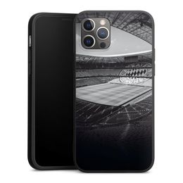 DeinDesign iPhone 12 Pro Handy Premium Silikon H&uuml;lle Handyh&uuml;lle schwarz Case Stadium Fcb Fc Bayern M&uuml;nchen Silikon Premium Case