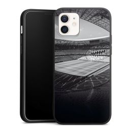 DeinDesign iPhone 12 Handy Premium Silikon H&uuml;lle Handyh&uuml;lle schwarz Case Stadium Fcb Fc Bayern M&uuml;nchen Silikon Premium Case