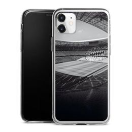 DeinDesign iPhone 11 Handy Slim Case Silikon Handyh&uuml;lle transparent H&uuml;lle extra d&uuml;nn Fc Bayern M&uuml;nchen Fcb Stadium Silikon Slim Case